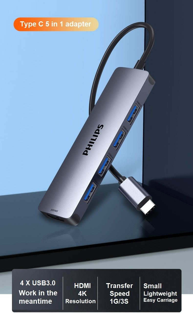 Philips Type-C 5 in 1 adapter Docking Stations – TradeKiwi.co.nz